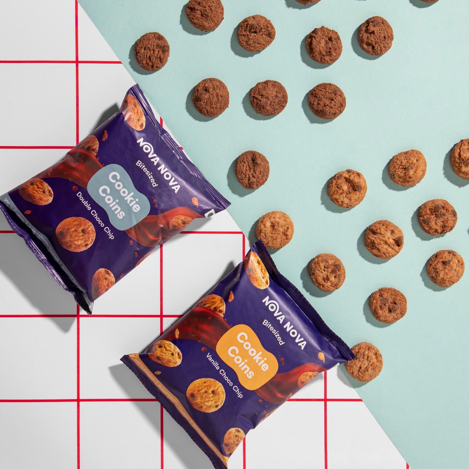 Cookie Coins - Assorted Vanilla & Double Choco Chip Cookies – Nova Nova